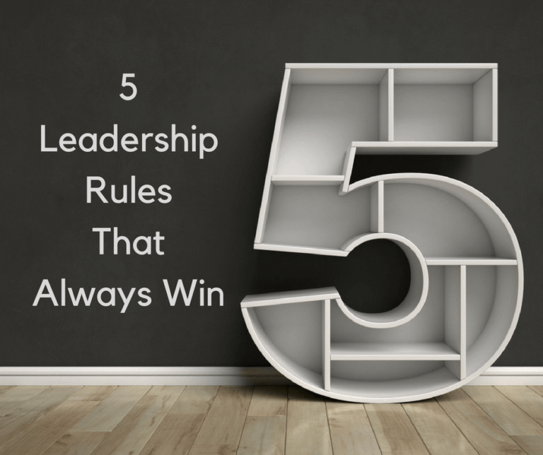 5 Leadership Rules That Always Win - Booher Research Institute